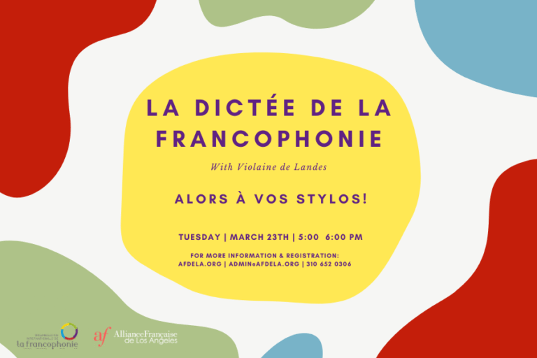 La Dictée de la Francophonie | Alliance Française de Los Angeles