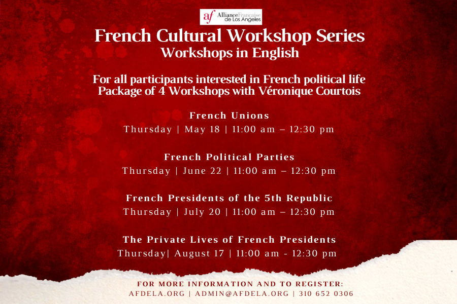 French Cultural Workshop Series | Alliance Française de Los Angeles